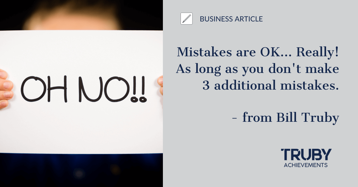 Mistakes are Ok, As Long as You Don't Make 3 More - Truby Achievements